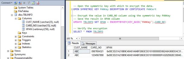 Column Level Encryption in Microsoft SQL Server - Euriun Technologies